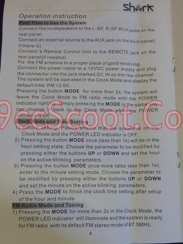 Shark 100W Stereo Installation And Info | 49ccScoot.com Scooter Forums