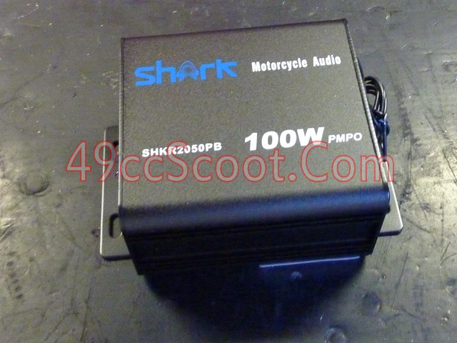 Shark 100W Stereo Installation And Info | 49ccScoot.com Scooter Forums